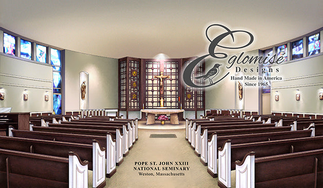 Pope St. John XXIII National Seminary ~ Chapel – Eglomise Designs