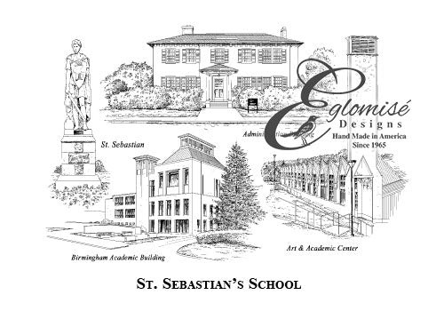 Saint Sebastian's School ~ Old Collage ~ Antique – Eglomise Designs