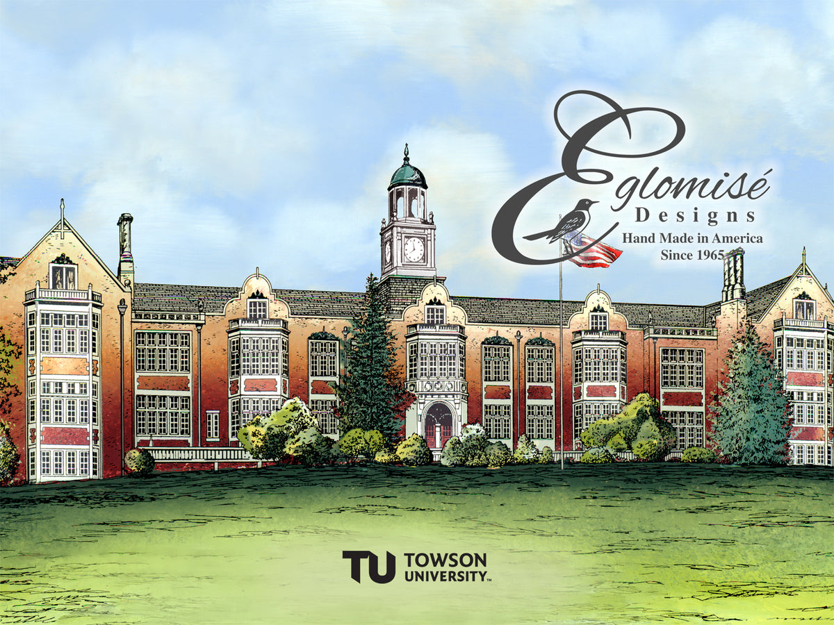 Towson University ~ With Logo – Eglomise Designs